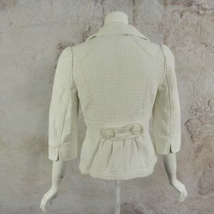 ambition | Jackets & Coats | Ambition White Vintage Look Cropped Peplum ...